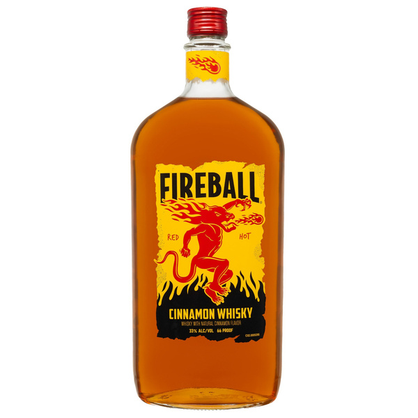 Fireball Cinnamon Whiskey, 1L Plastic Bottle, 66 Proof | Hy-Vee Aisles ...