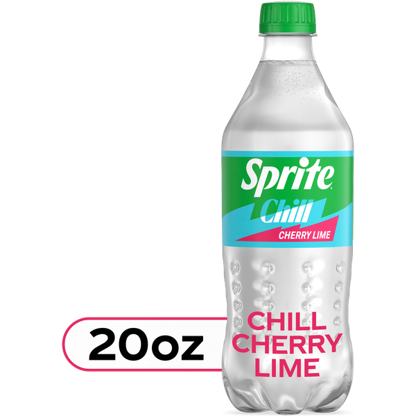Sprite Chill Cherry-Lime Caffeine Free Soda Soft Drink Bottle, 20 fl oz ...