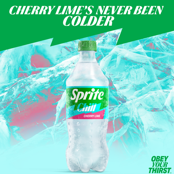 Sprite Chill Cherry-Lime Caffeine Free Soda Soft Drink Bottle, 20 fl oz ...
