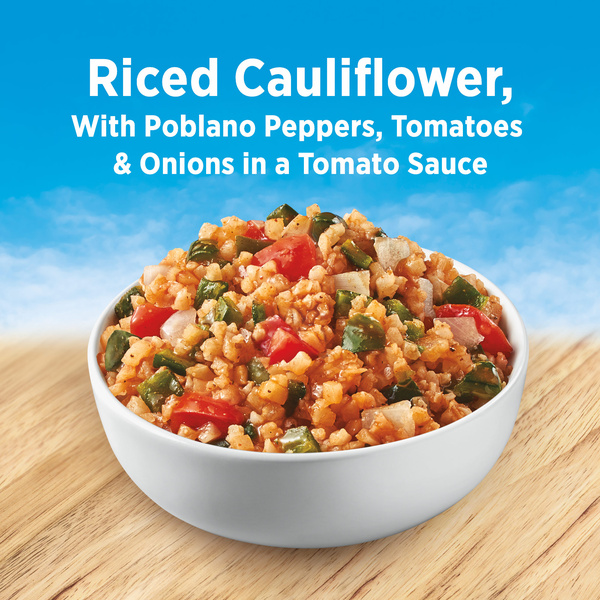Birds Eye Steamfresh Riced Cauliflower Spanish Style, Frozen Side, 10 ...