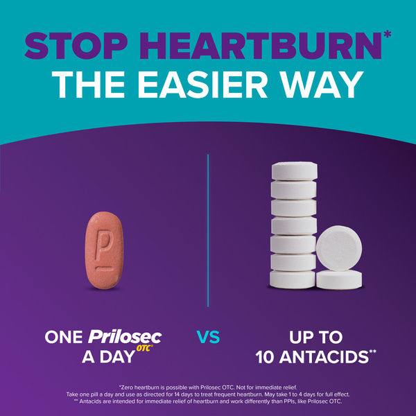 Prilosec OTC, Omeprazole 20mg, 24 Hour Tablets | Hy-Vee Aisles Online ...